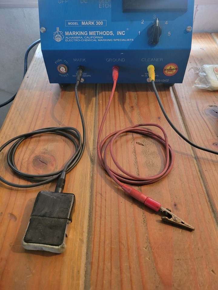 Marking Methods Inc Mark 300 Mark300 Electro Chemical Marking Etching ...