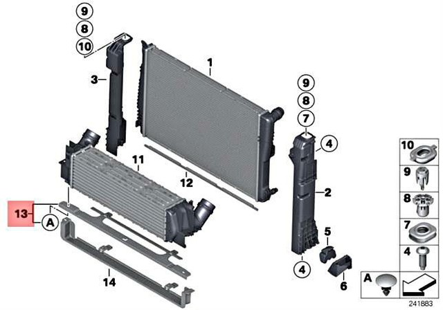 BMW 17117593852 Genuine OEM Factory Original Air Duct for sale online ...
