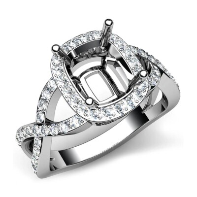 Center stone 10X8 Emerged cut lab crated Round wedding Ring 14k White ...