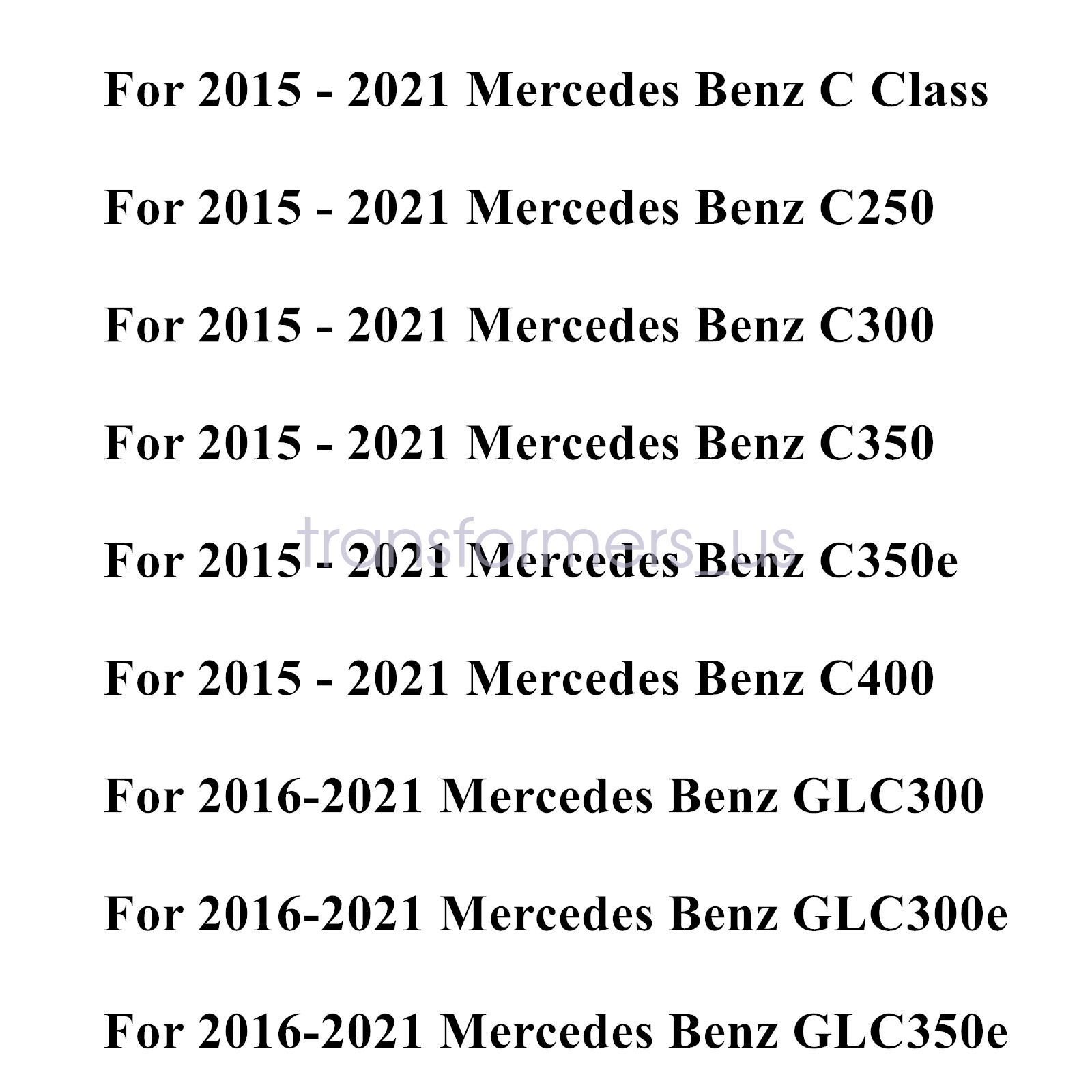 2015-2021 Fits Mercedes Benz C300 GLC300 Driver Bottom Leather Seat ...