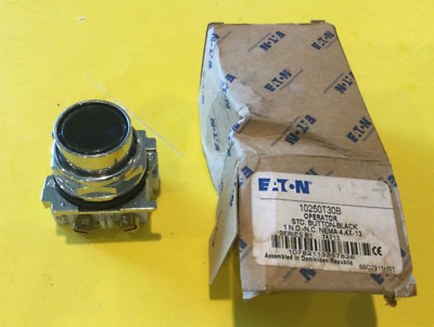 NEW EATON 10250T30B Operator Std. Button-Black Free Shipping | eBay