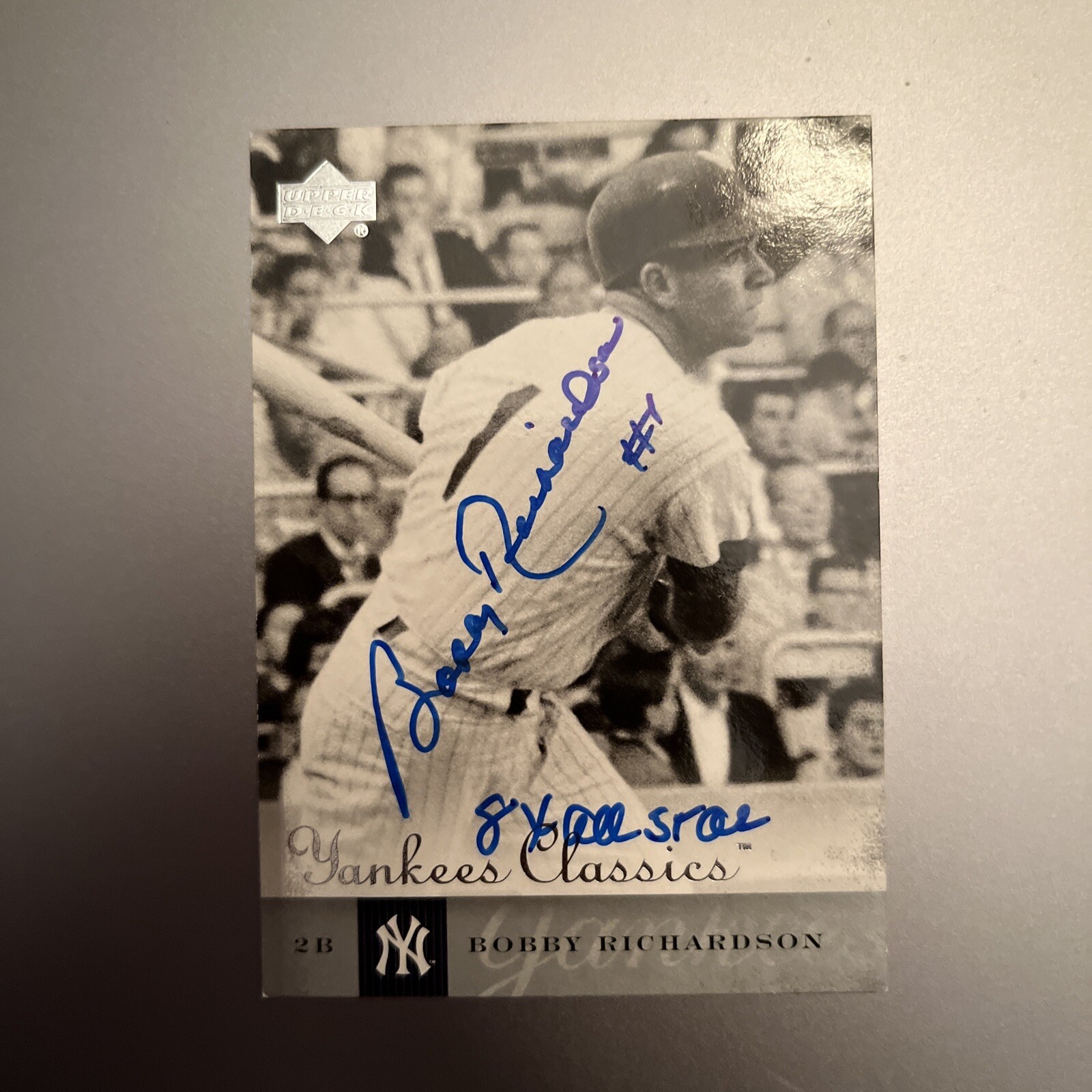 BOBBY RICHARDSON 2004 UPPER DECK AUTOGRAPHED SIGNED AUTO BASEBALL CARD ...