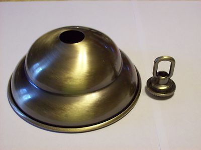 ANTIQUE BRASS PLATED CEILING CANOPY WITH LOOP FOR LIGHT FIXTURES 54677J ...