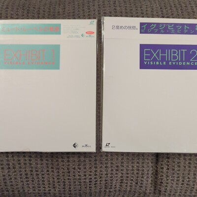 2 LASERDISC LOT. EXHIBIT 1 & 2 Visible Evidence DEPECHE MODE, NICK CAVE ...