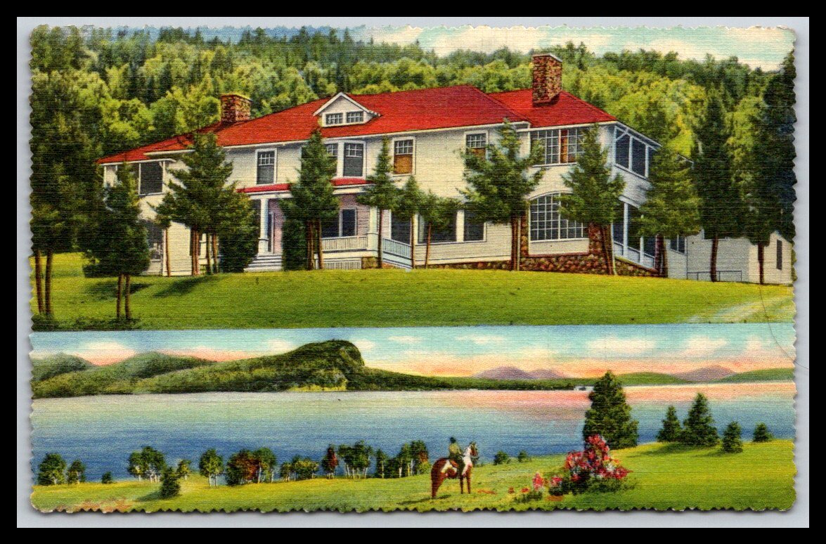 New Kineo View Hotel Moosehead Lake Maine Old Postcard Posted 1946 E13 ...