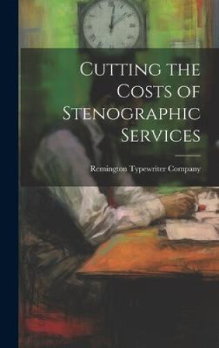 Cutting the Costs of Stenographic Services by Remington Typewriter ...