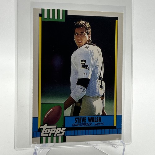 1990 Topps Traded Steve Walsh Football Card #3T Mint FREE SHIPPING | eBay