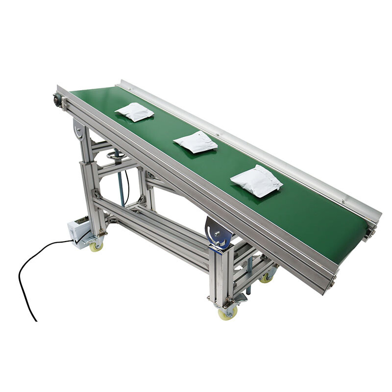 Updated 59"x11.8" Adjust Height Aluminum & PVC Inclined Wall Conveyor ...