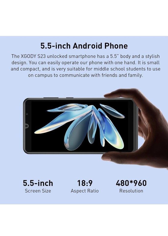 SIM free Mobile Phones, IPS HD Display Quad Core Unlocked Smartphone ...