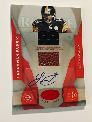 2008 Certified Materials No.230 Limas Sweed Pittsburgh Steelers Auto ...