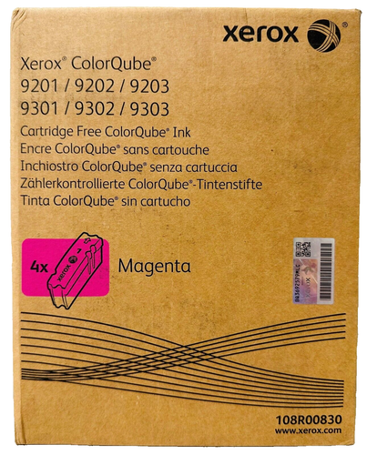 New Genuine Xerox 9201-9303 Magenta ColorQube Ink Cartridges Box ...