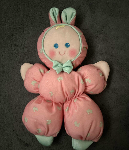 Fisher Price Pink Slumber Babies Bunny Doll Plush 1989 Vintage-Rare | eBay