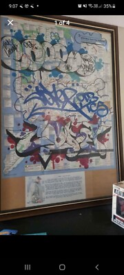 Cope 2 Cope2 Graffiti Legend KD 2007 Original Art NYC MTA Subway Map ...