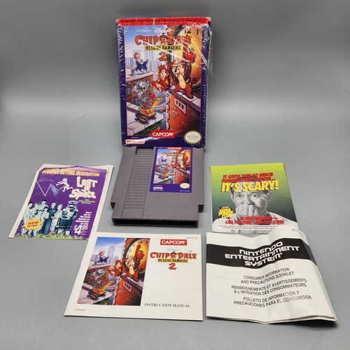 Vintage Chip 'n Dale Rescue Rangers 2 NES Nintendo CIB Box Manual Japan ...