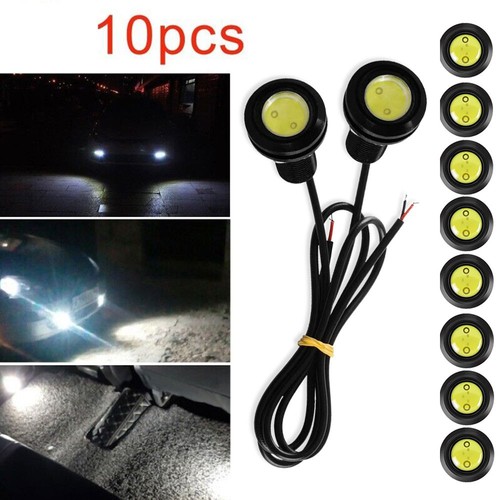 10X Bright White 0.9'' Eagle LED Eye Fog DRL Reverse Backup Light Car ...