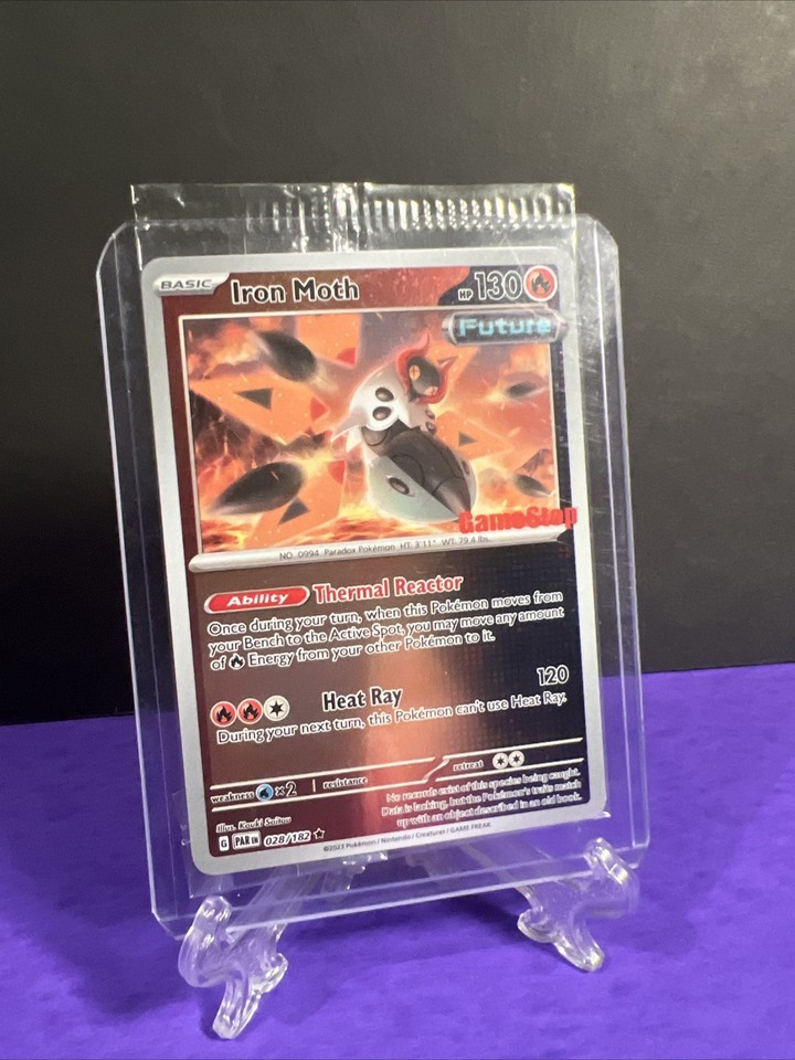 Pokémon Iron Moth 028/182 Paradox Rift GameStop Promo SEALED NM English ...