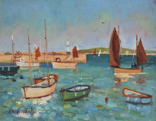 Eric Ward Original Oil Painting Late Afternoon At St Ives Cornwall ...