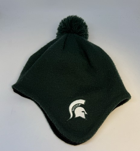 Michigan State Spartans Green Infant Beanie Winter Knit Hat With Ear ...