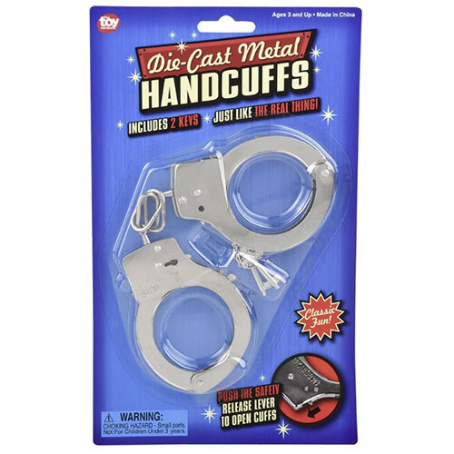 Rhode Island Novelty - HANDCUFFS [Die-Cast Metal] (Includes 2 Keys ...