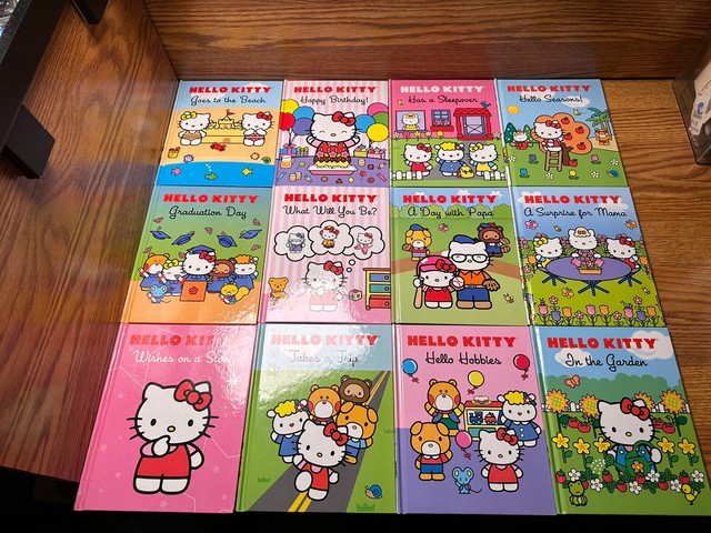 Hello Kitty Storybook Library Set of 12 Books Authentic Sanrio 2013 ...