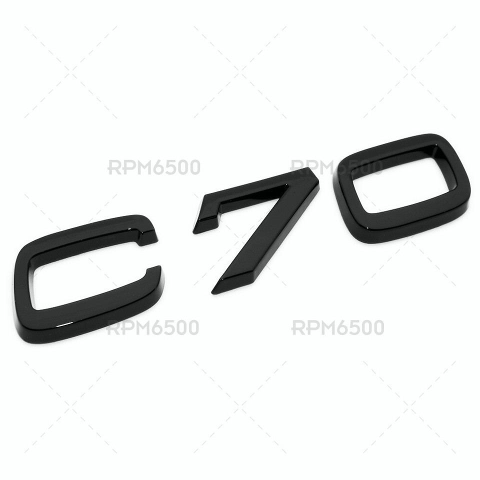 Volvo C70 Rear Trunk Bumper Letter Logo Badge Nameplate Emblem Sport ...