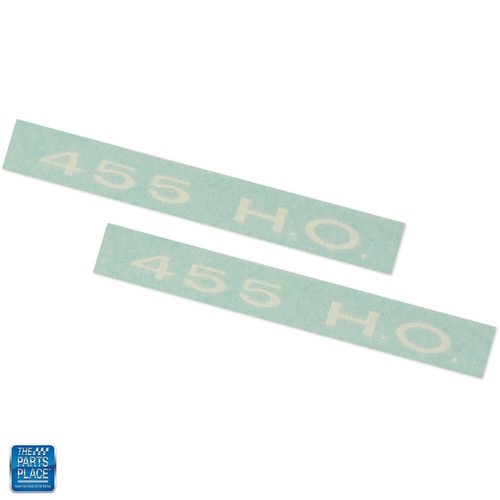 1971-1972 GTO "455 HO" Rear Spoiler Decal White DT0177 Pair | eBay