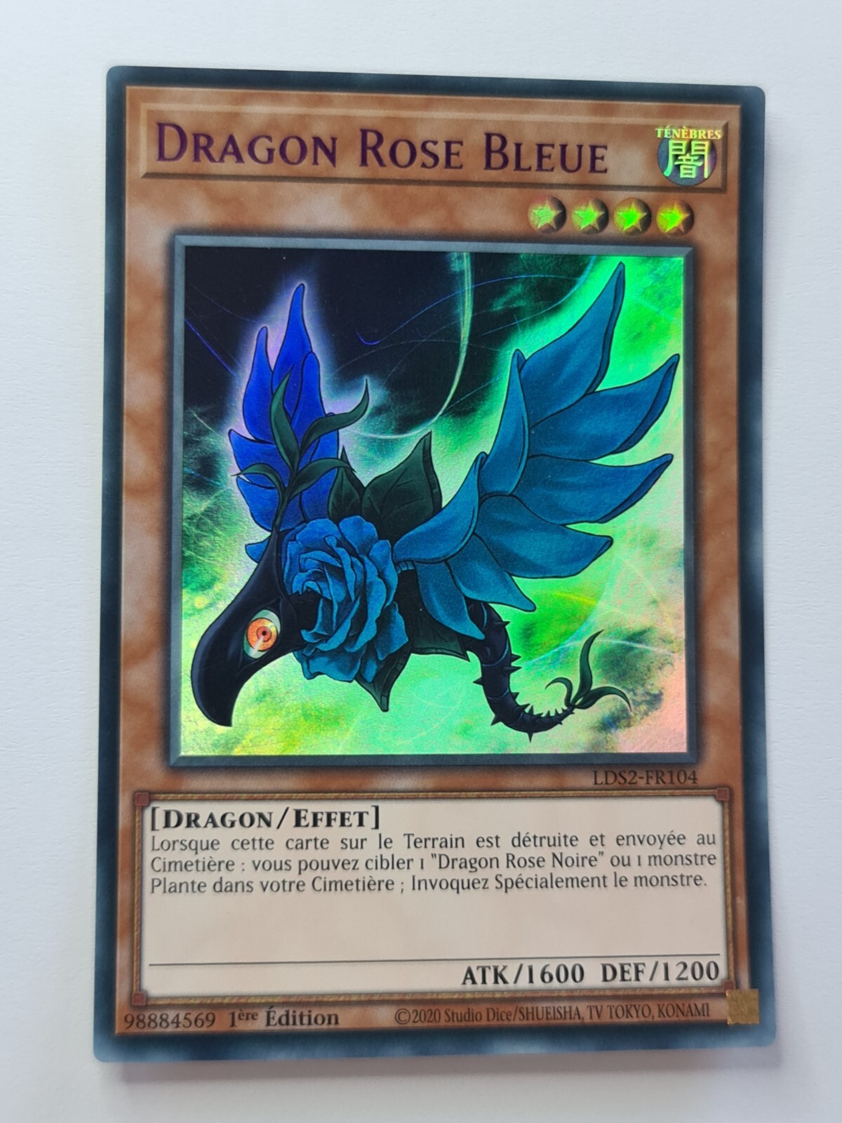 Blue Rose Dragon (V.4 - Ultra Rare) YUGIOH LDS2 2021 FRENCH 1st ED NM ...