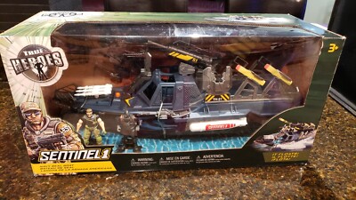 True Heroes Sentinel 1 Navy Seal Boat Action Figure Boat ToysRus Rare ...