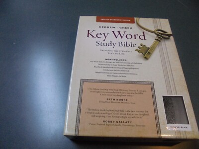 Hebrew Greek Key Word Study Bible ESV duraflex black AMG - BRAND NEW ...