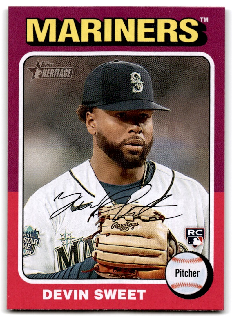 2024 Topps Heritage Devin Sweet RC Seattle Mariners #242 | eBay