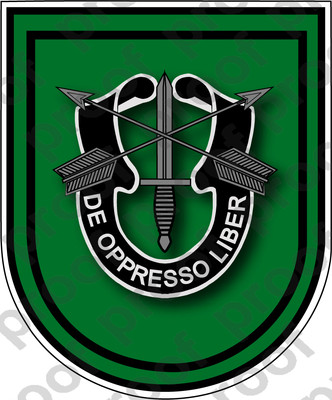 STICKER U S ARMY FLASH 10TH SPECIAL FORCES GROUP NEW | eBay