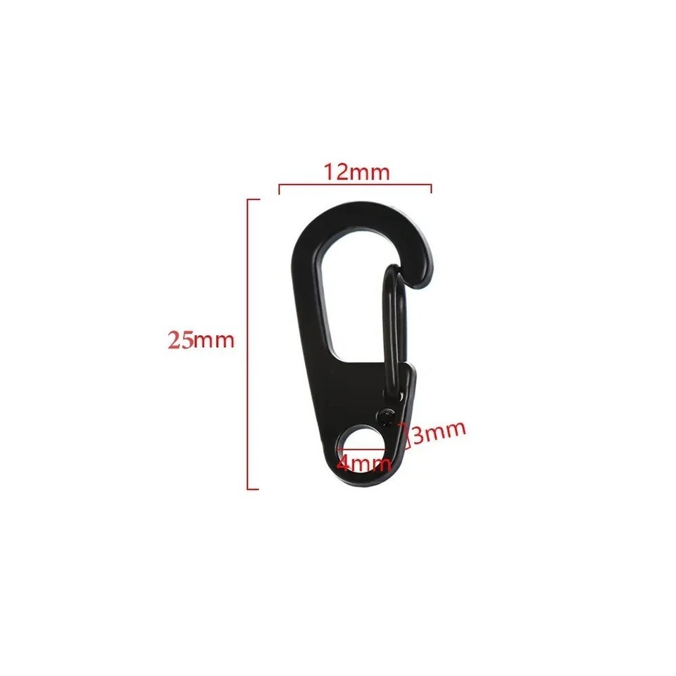 10-X Mini SF Aluminum Spring Carabiner Clip Keychain Outdoor Snap ...