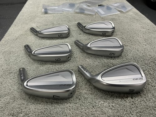 Ping i230 Irons Set Heads Only (5-W) RH Black Dot w/Bonus Ferrules ...