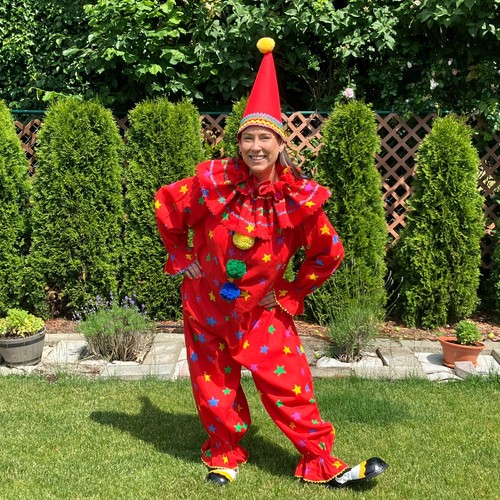 Colorful Handmade Custom Clown Costume Adult Cotton Circus Clowncore ...