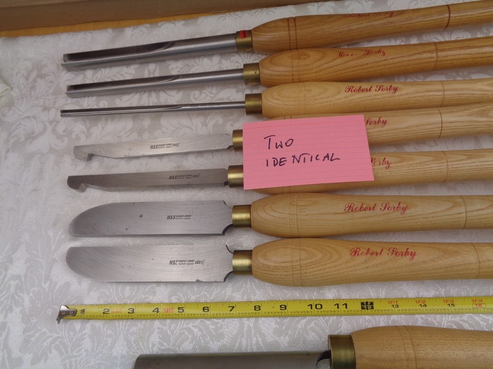 ROBERT SORBY SET OF 13 WOOD TURNING LATHE CHISELS GOUGES | eBay