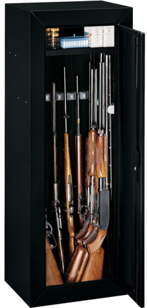 14 Gun Security Cabinet Safe Rifle Shotgun Firearms Storage Locker Key ...