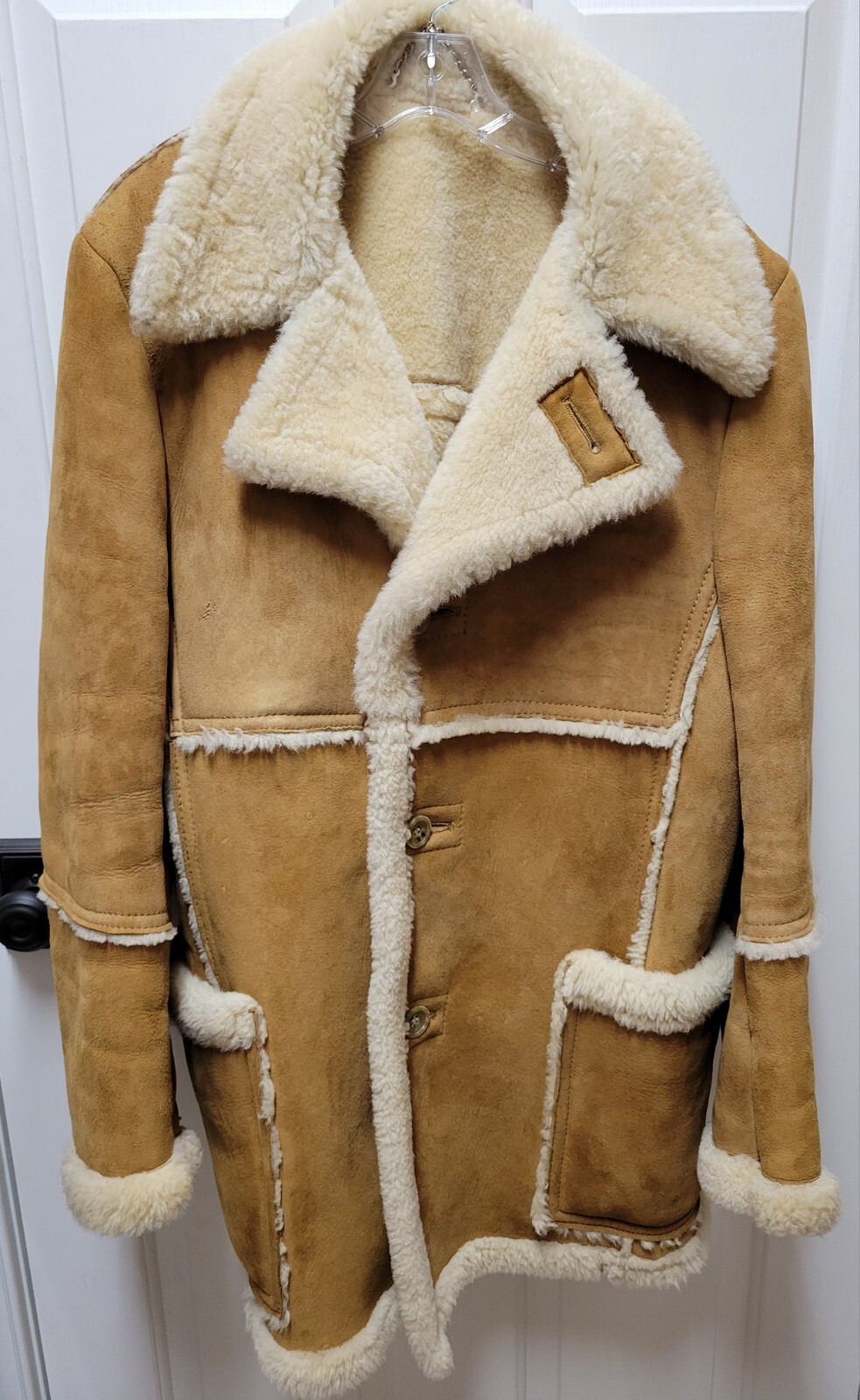 Sears Rare 1970s Split Cowhide Coat (Marlboro Man), S… - Gem