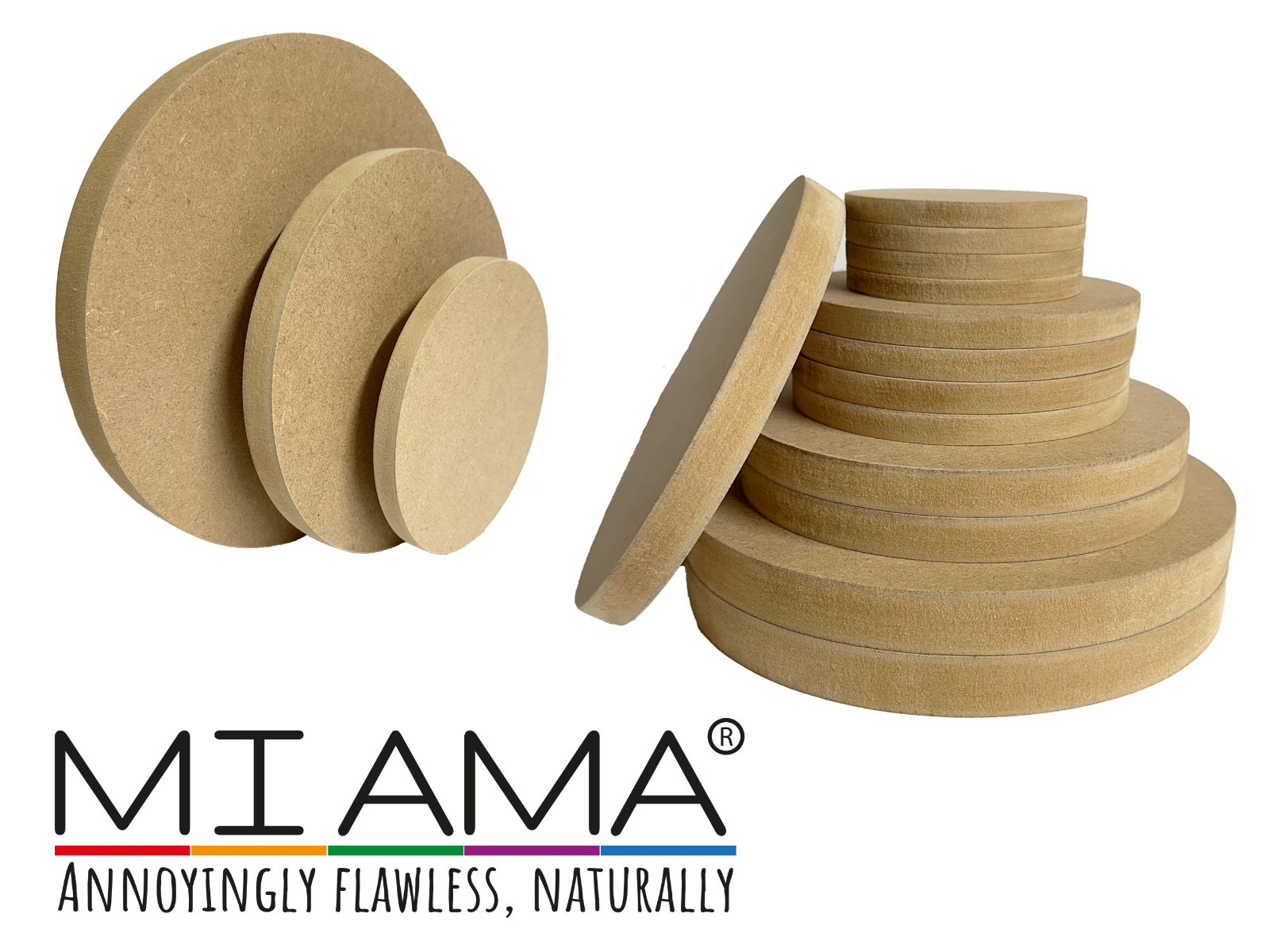 MDF Circle Wooden Disk Blank Craft Shape 10-60cm PREMIUM MDF Circles ...