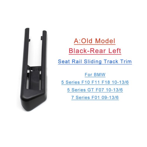 BlackA) Rear Left Seat Rail Sliding Track Panel For BMW 5/7 S F10 F11 ...