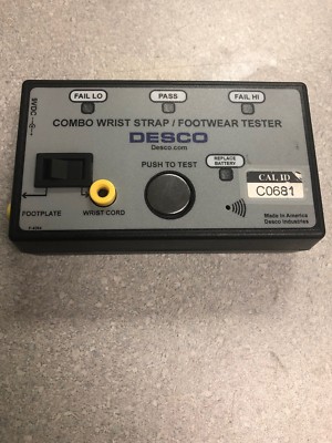 Desco 19250 Wrist Strap/ Footwear Tester | eBay