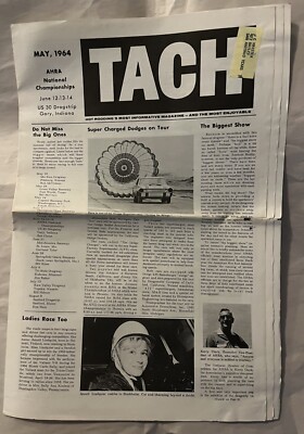1964 TACH AHRA drag racing magazine-May Originally mailed to known TX ...