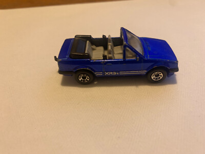Matchbox Ford Escort XR3i Cabriolet blue diecast car 1/56 1985 | eBay ...