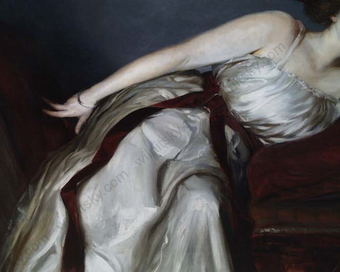 "Hanna Pirsch-Fieke, Artist's Wife" by Adolf Pirsch (1858-1929), Oil on ...