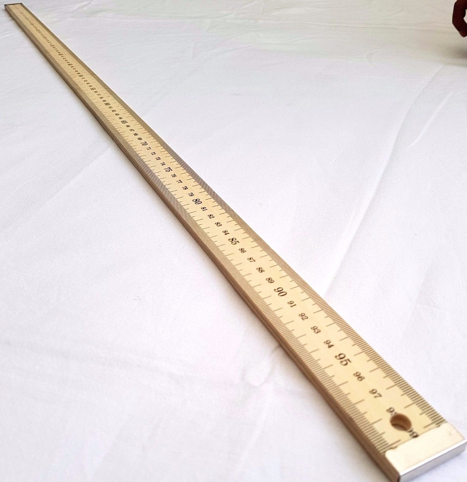 1 Meter Ruler 40" Yard Stick Measure Metal Wooden School Carpenter Rule ...