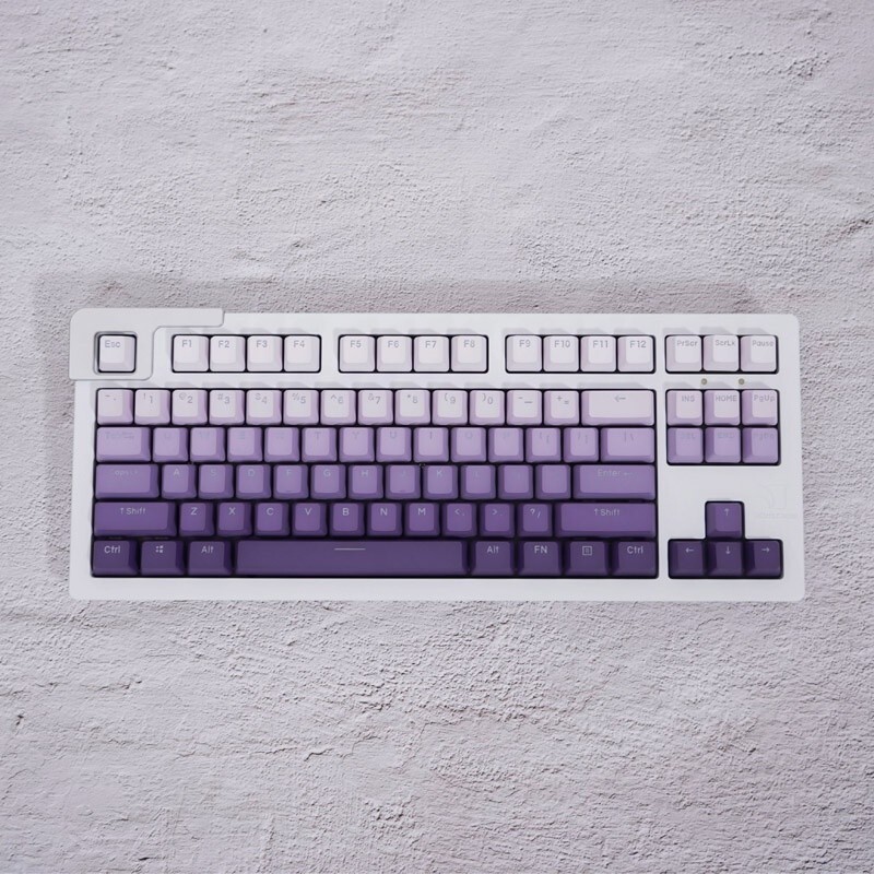 Violet Gradient OEM Translucent Keycaps for Esports Mechanical Wireless Keyboard | eBay