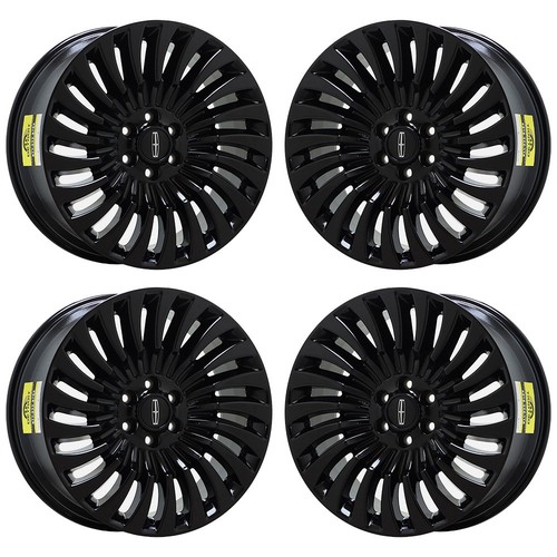 22" LINCOLN NAVIGATOR MACHINED BLACK WHEELS RIMS FACTORY OEM 10179 2018 ...