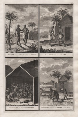 Guinea West Africa Afrique Birth Ceremony Africa Birth Ritual Engraving ...