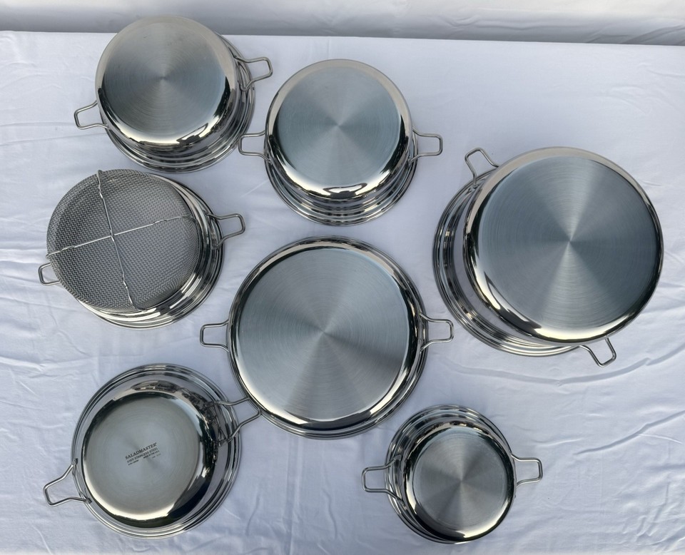 Newest Model Saladmaster 316Ti Waterless Cookware Set Stainless Steel ...