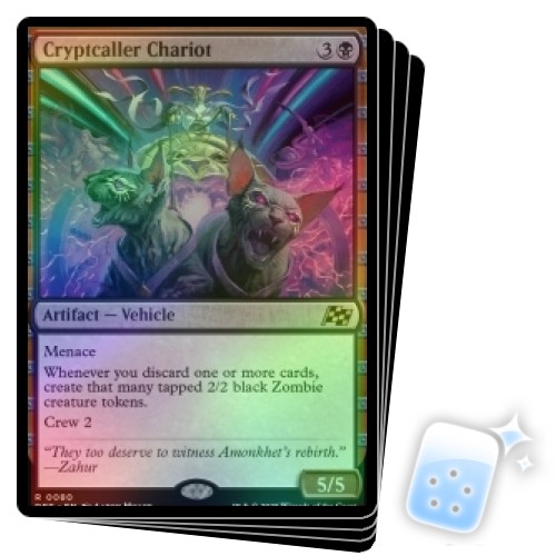 FOIL CRYPTCALLER CHARIOT X4 Aetherdrift DFT Magic MTG MINT CARD | eBay