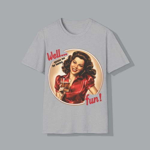 Vintage-Inspired Fun T-Shirt, Retro Party Tee, Great for Gatherings | eBay